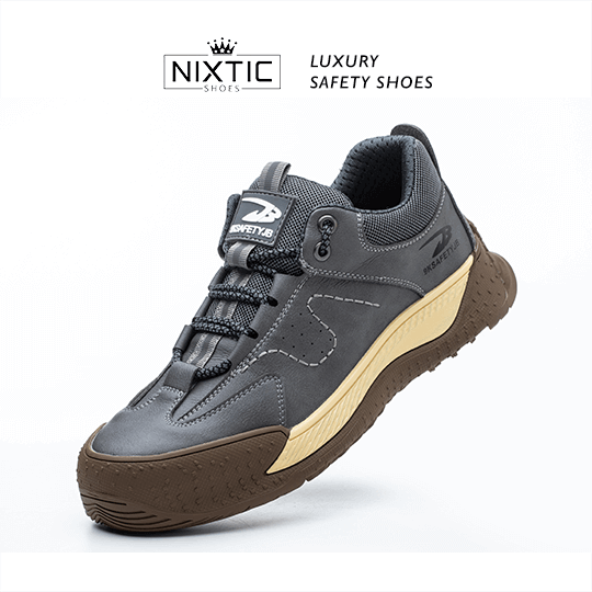 Nixtic™ Romeo XO Steel Toe Grey – Nixtic Shoes